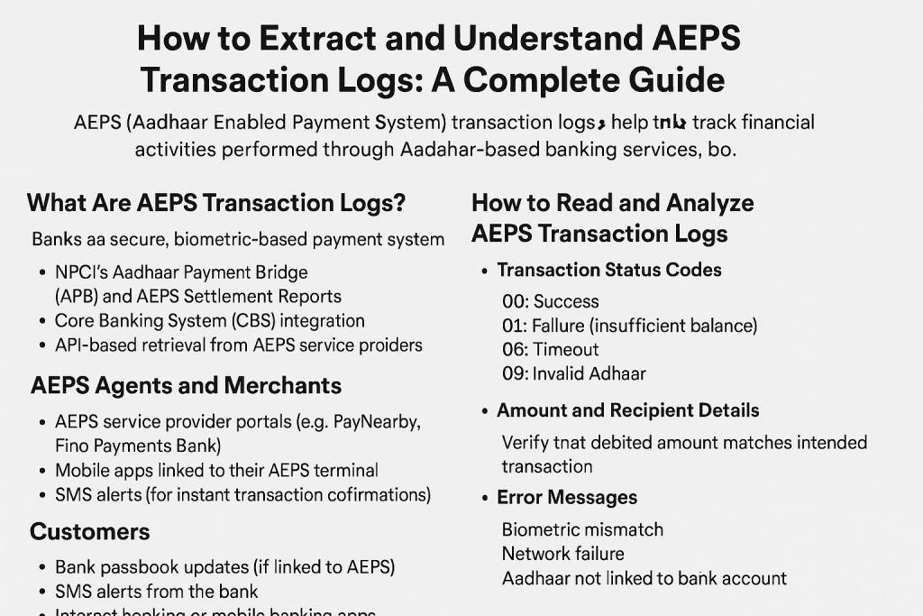 How to Extract and Understand AEPS Transaction Logs: A Complete Guide ...