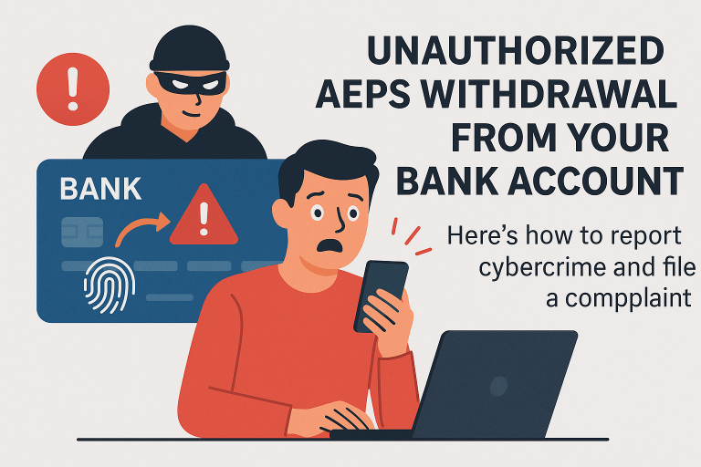 What to Do If There Is an Unauthorized AEPS Withdrawal: Cybercrime and ...