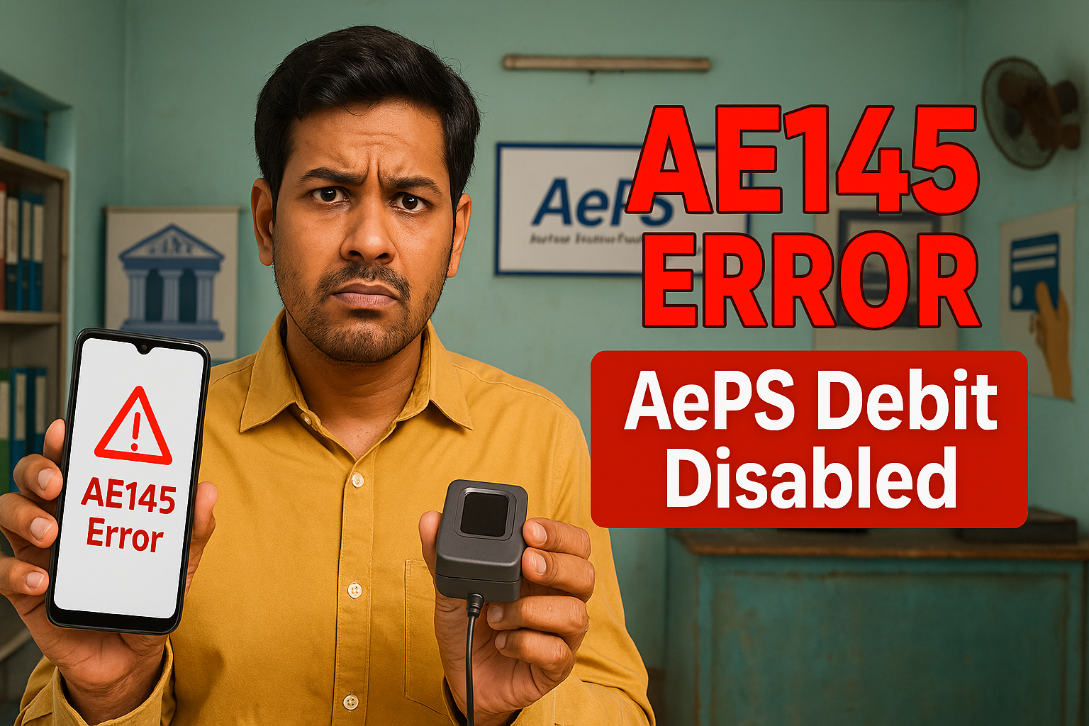 Aeps Error Code : AE145 – AePS Debit Transactions Are Disabled on ...