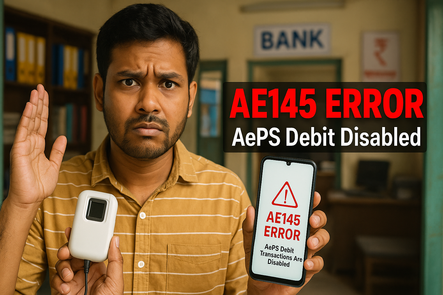 Aeps Error Code : AE145 – AePS Debit Transactions Are Disabled on ...