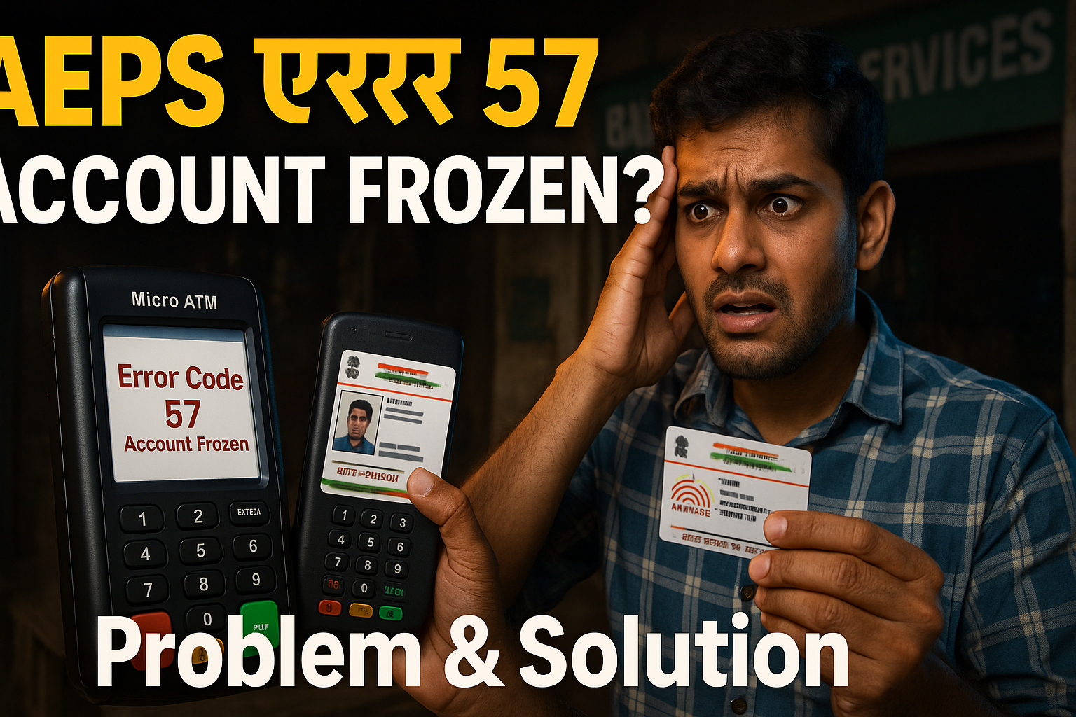 Aeps Error Code : 57 – Customer Bank Account Is Frozen (Powerful Guide ...