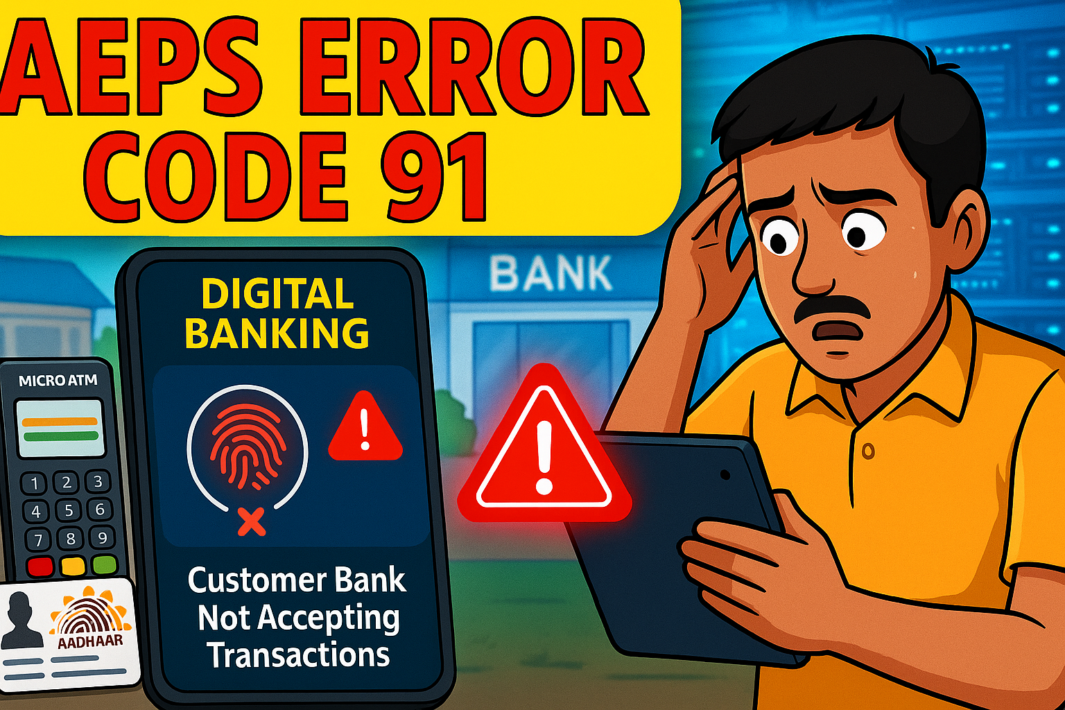 Aeps Error Code 91 – Customer Bank is Currently Not Accepting ...