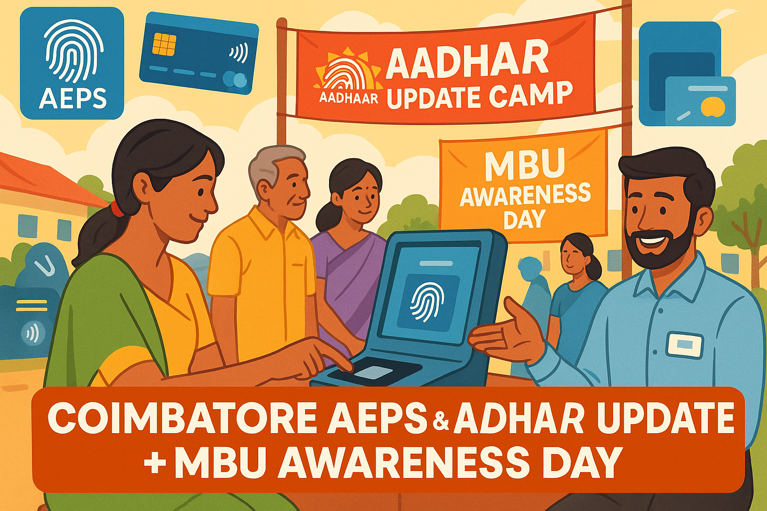 Coimbatore AEPS local – Aadhaar update camp + MBU awareness day - Aeps ...