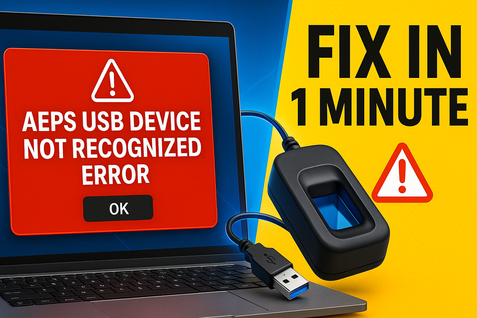 AEPS USB Device Not Recognized Error – What to Do & How to Fix Error ...