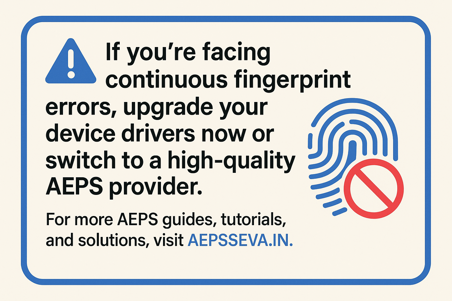 AEPS Fingerprint Not Matching Error – 7 Working Solutions (Mantra ...